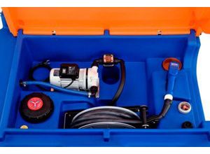 4052886391181 - Mobile Tankstelle Blue-Mobil EASY Premium mit Membranpumpe CEMATIC BLUE 230 V 980 l Tank für AdBlue® Zähler K24 B 1270 x T 1070 x H 1120 mm