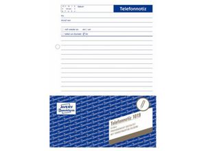 4004182010198 - Telefonnotiz Nr 1019 fälschungssicher kopfverleimt mikroperforiert weiß