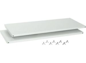 4051273745958 - Select Stahl-Fachböden lichtgrau 1200 mm breit 2 Stück