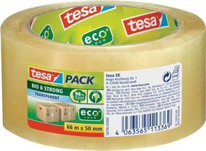4063565113369 - tesa® Packband Bio & Strong robust reißfest lösungsmittelfrei Naturkautschuk 1 Rolle mit L 66 m x B 50 mm transparent