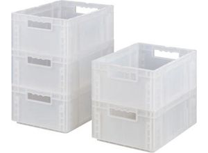 4251898828429 - SSI Schäfer Euro Box MF 4170 aus PP Inhalt 146 L Durchfassgriff transluzent 5 Stück