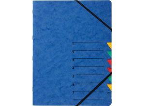 4013951003545 - Dokumentenmappe Easy DIN A4 Gummizugverschluss 7-teilig blau