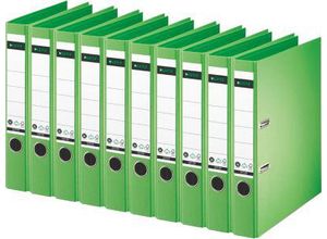 4002432553761 - LEITZ® Ordner 1007 1008 DIN A4 Rückenbreite 52 mm 10 Stück grün