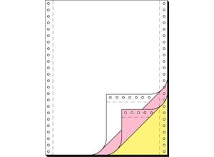 4250409848086 - Select Computer Endlospapier LP SD rosa + gelbe Kopie 3-fach blanko 600 St