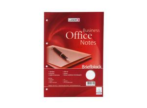 4006144585737 - Landré Briefblock Office randlos kariert 100 Blatt 5 Stück
