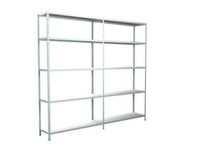 4004514122346 - Steckregal Stecksystem Grund- und Anbauregal Regale Metall weiß 2000x2200x350 mm 10 Böden Gr B H T 220 cm x 200 cm x 35 cm weiß Werkstatt-Regale