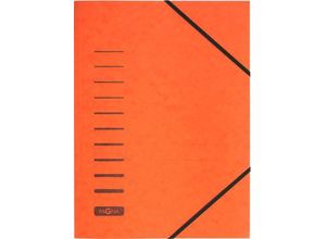 4013951007925 - Eckspannmappe DIN A4 Gummizugverschluss 25 Stück orange
