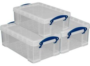 4250510934067 - Really Useful Boxen Fassungsvermögen 9 Liter als Lager- und Kurierbox 3er-Set