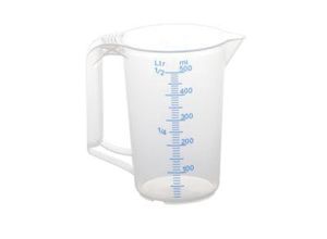 4007228935004 - - Messkanne 500 ml Polypropylen transparent D90xH135 mm Griff geschlossen