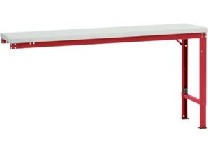 4045916150902 - AU80813003 Arbeits-Anbautisch UNIVERSAL Spezial mit Melaminplatte BxTxH = 1750 x 800 x 722-1022 mm Rubin-Rot