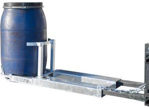 4052462020559 - Fasswender Typ FW-I für 200 l Fässer 300 kg Kippvorgang per Seilzug Stapleraufnahme Stahl feuerverzinkt