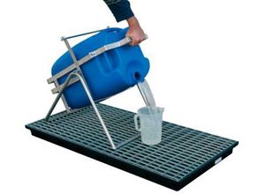 4052886128558 - Kleingebinde-Abfüllbock für PE-Auffangwannen Edelstahl für Kleingebinde bis 60 l