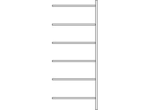 4052941930072 - Fachbodenregal SSI Schäfer R3000 Anbauregal B 1025 x T 300 mm Fachlast 100 kg