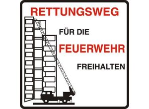 4250510927014 - Parkverbot-Schild Rettungsweg für die Feuerwehr freihalten (Alu-Dibond)