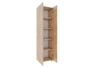 4051814420467 - Aktenschrank Ulas 5 Ordnerhöhen 4 Fachböden für ca 35 Ordner Flügeltüren B 490 x T 340 x H 1780 mm Holz Honig-Eiche