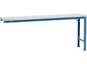 4045916151237 - AU81115007 Arbeits-Anbautisch UNIVERSAL Spezial mit Melaminplatte BxTxH = 2000 x 800 x 722-1022 mm Brillantblau (RAL 5007)