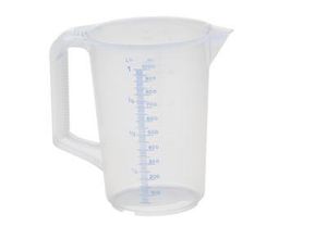 4007228936001 - - Messkanne 1000 ml Polypropylen transparent D117xH165mm Griff geschlossen