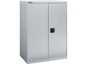 4051273634634 - Flügeltürenschrank Select MS-i 12408 Stahlblech B 800 x T 400 x H 1215 mm 3 OH Weißaluminium bis 150 kg