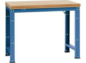 4045916087727 - Werkbank Profi Standard Tischplatte Multiplex B 1250 x T 700 brillantblau