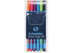 4004675084552 - Kugelschreiber Slider Edge XB 6er Etui Colours 4004675084552 Schneider