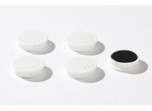 4251898823059 - Haftmagnete Ø 30 mm Haftkraft ca 700 g 5 Stück weiß