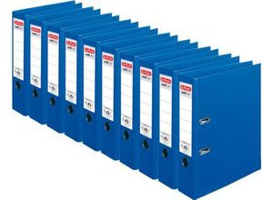 4008110308050 - herlitz Ordner maXfile protect plus DIN A4 Rückenbreite 80 mm 10 Stück blau