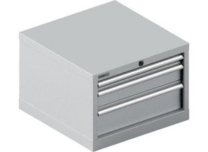 4051273651556 - Select Schubladenschrank 27-27 3 Schübe bis 75 kg B 564 x T 572 x H 400 mm weißaluminium weißaluminium