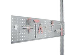 4045916048865 - Werkzeug-Lochplatte für Tischbreite 2000 mm f Serie Universal Profi alusilber RAL 9006