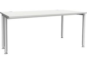 4250510840368 - Genius Schreibtisch MODENA FLEX Breite 1600 mm einseitig verkürzt lichtgrau