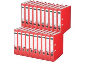 4002432490127 - LEITZ® Ordner 1015 DIN A4 Rückenbreite 52 mm 20 Stück rot