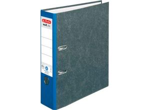 4008115171406 - Ordner herlitz maXfile nature DIN A4 Rückenschild geklebt Hartpappe Rückenbreite 80 mm blau 1 Stück