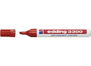 4004764010202 - edding 3300 Permanentmarker Breit Keilspitze 1 - 5 mm Rot Nachfüllbar Wasserbeständig