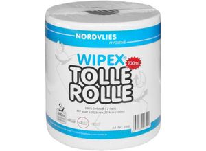 4250139207405 - Putztuchrolle Wipex Tolle Rolle  2-lagig weiß 447 Blatt pro Rolle 6 Rollen je Karton