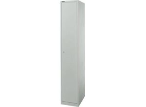 4251898822700 - Select Garderobenschrank 1 Abteil mit B 350 mm 5 Fächer mit 4 Fachböden abschließbar lichtgrau lichtgrau