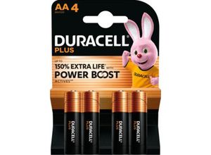 5000394140851 - 5V Batterien 1x4 Duracell Plus Mignon MN1500 AA LR6 15V 147282 5000394140851