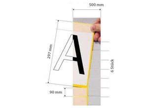 4050827018494 - ORGATEX cardplan-Tafel Metall mit Kunststoff-Einsteckschuppen DIN A4 hoch DIN A3 quer erweiterbar Alurahmen 6 Fächer B 500 x H 795 mm