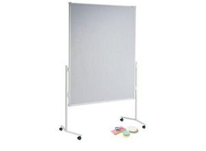 4002390060035 - MAUL Moderationstafel Pro papierbeschichtet weiß + Moderationskarten-Set mit 360 Karten und 200 Pin-Nadeln