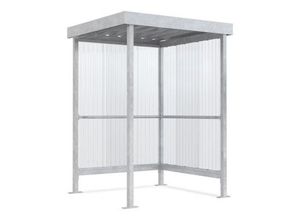 4250366526805 - Raucherunterstand WSM Jena Outdoor für 2-3 Personen B 1550 x T 1550 x H 2360 mm verzinkt
