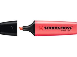 4006381333658 - Textmarker STABILO® BOSS Original Keilspitze lichtbeständig schnell trocknend rot 1 Stück