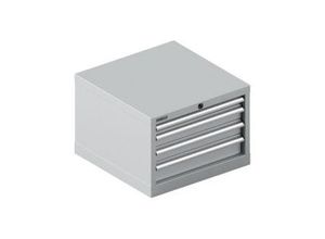4051273651891 - Select Schubladenschrank 27-27 4 Schübe bis 75 kg B 564 x T 572 x H 400 mm weißaluminium weißaluminium