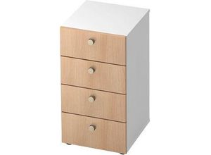 4032062158722 - Schubladenschrank TOPAS LINE 2 OH B 400 mm weiß Eiche-Dekor