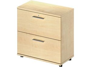 4251898805895 - SchÃ¤fer Shop Genius HÃ¤ngeregistraturschrank TETRIS WOOD 2 OH B 800 x T 421 x H 800 mm HÃ¶he inkl Gleiter Ahorn-Dekor