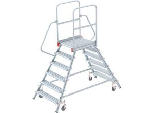 4003311516266 - Mobile Podesttreppe zweiseitig begehbar Nr 516 2 x 6 Stufen
