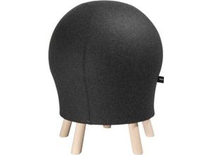 4014296276229 - Hocker Sitness Alpine mit integriertem Gymnastikball Bezug 75 % Schurwolle anthrazit