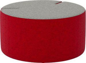 5901747148398 - NowyStyl Sitzpouf TriPly M modular Silvertex-Stoff ø 85 cm grau rot