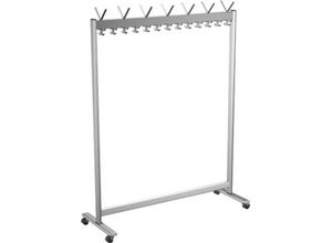 4260610844821 - Reihen-Garderobenständer Leichtmetall 960 mm breit ohne Schirmhalterung
