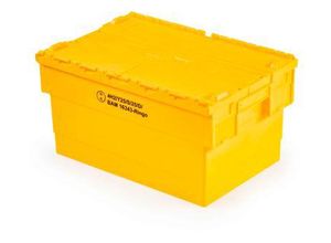 4026698022113 - Gefahrgut-Transportbehälter 55 Liter UN-zertifiziert L 600 x B 400 x H 315 mm max 15 kg stapelbar inkl 10 Kissen 6 Kabelbinder 6 Beutel