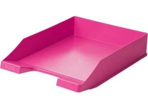 4012473112896 - Ablagekorb Klassik für Format A4 C4 mit Beschriftungsfeld stapelbar B 255 x T 348 x H 65 mm Kunststoff pink 10 Stück