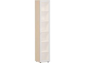4038933075587 - Geramoebel Speed Office Aktenschrank ABS (Acrylnitril-Butadien-Styrol) Spanplatte 5 Fachböden 400 x 420 x 2160 mm Ahorn Braun