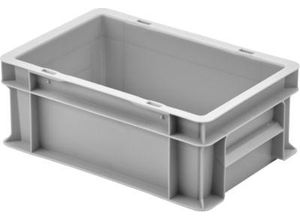 4026698003419 - Ringoplast Kunststoffkasten Serie Unista S120 geschlossene Griffmulde glatter Boden L 300 x B 200 x H 120 mm grau